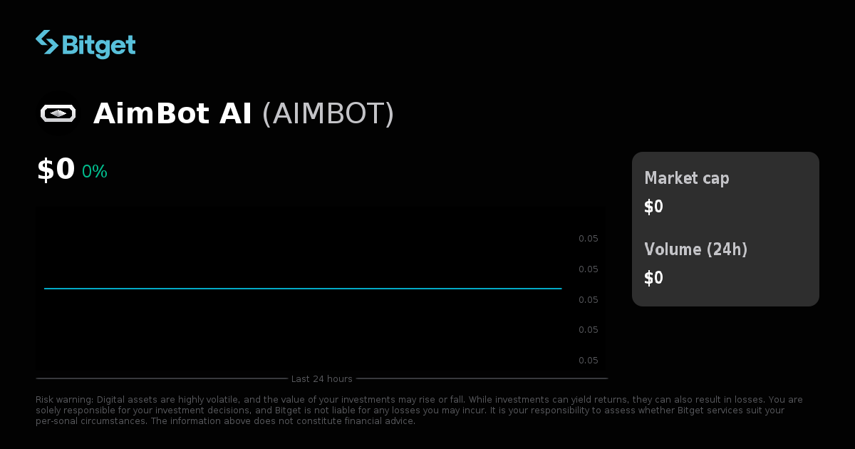 AimBot AI Price USD, AIMBOT Price Live Charts, Market Cap & News