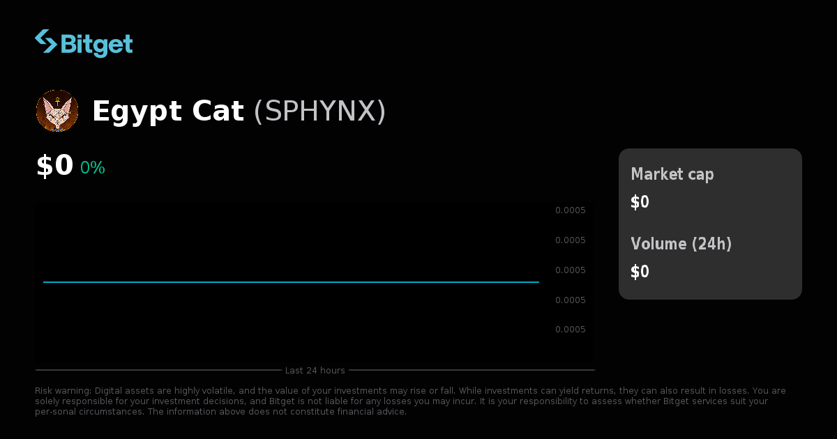 Egypt Cat Price USD, SPHYNX Price Live Charts, Market Cap & News