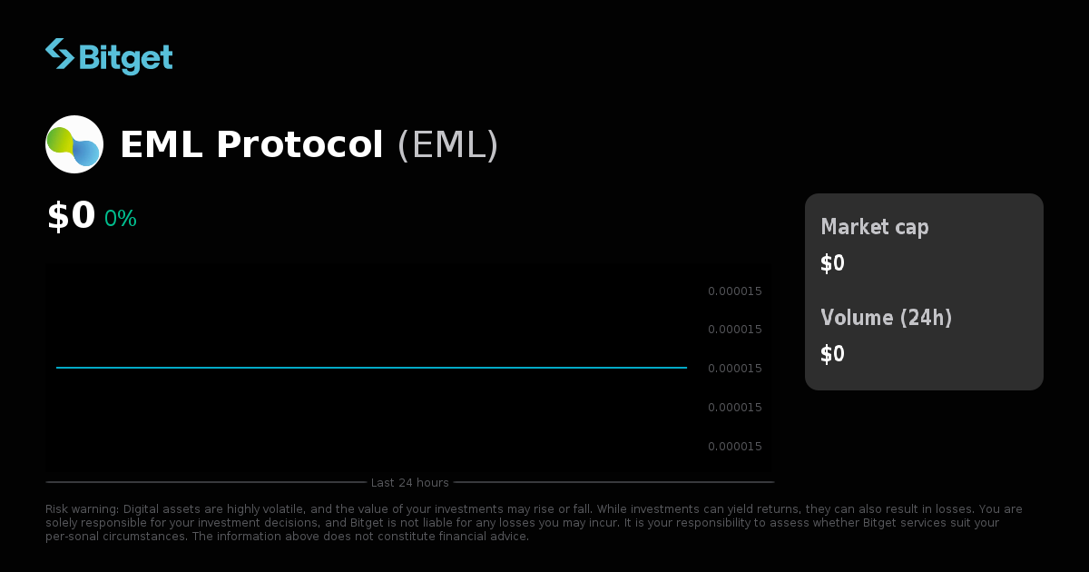 EML Protocol Price USD, EML Price Live Charts, Market Cap & News