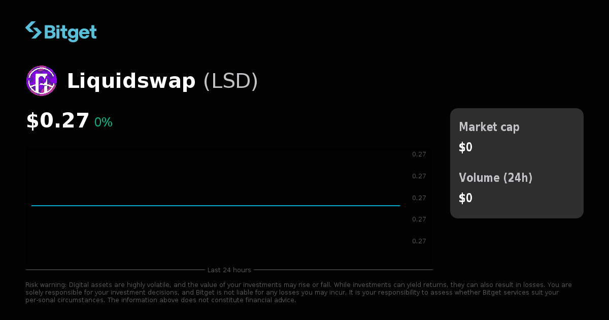 Liquidswap Price USD, LSD Price Live Charts, Market Cap & News