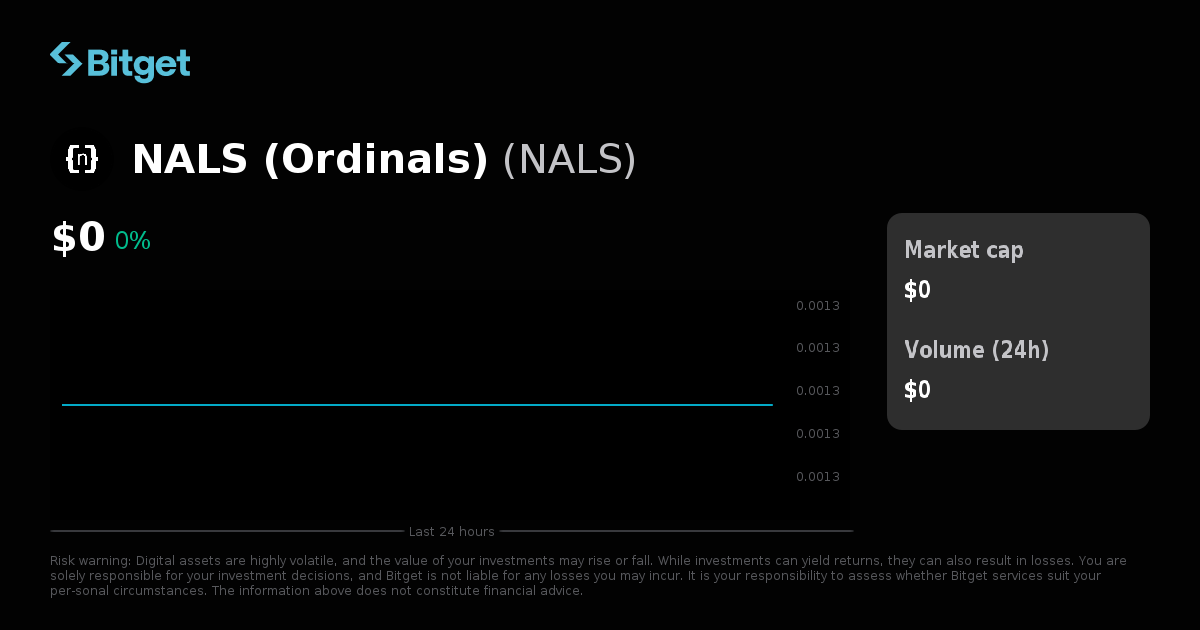 NALS (Ordinals) Price USD, NALS Price Live Charts, Market Cap & News
