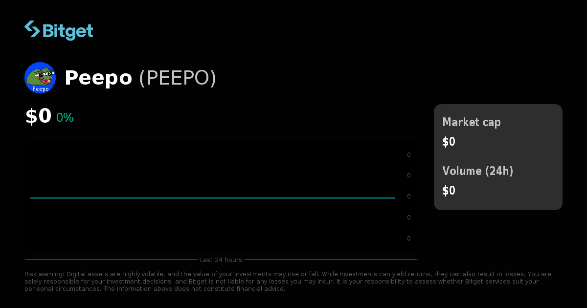 Peepo Price USD, PEEPO Price Live Charts, Market Cap & News