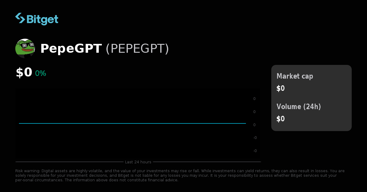 PepeGPT Price USD, PEPEGPT Price Live Charts, Market Cap & News