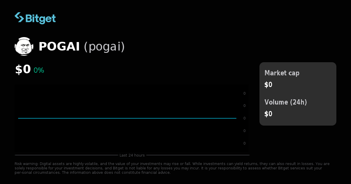 POGAI Price USD, pogai Price Live Charts, Market Cap & News