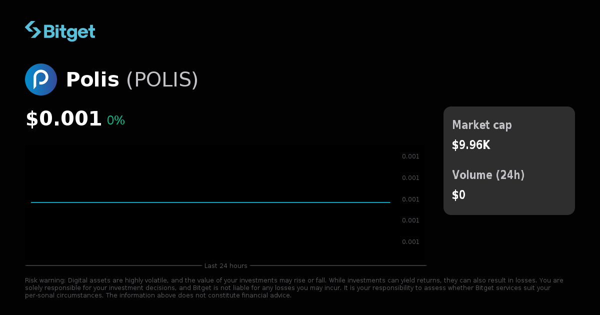 Polis Price USD, POLIS Price Live Charts, Market Cap & News