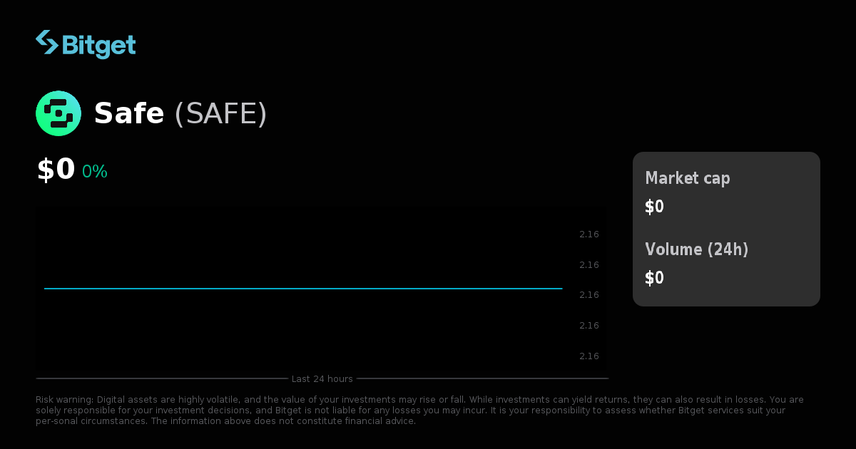 Safe Price USD, SAFE Price Live Charts, Market Cap & News