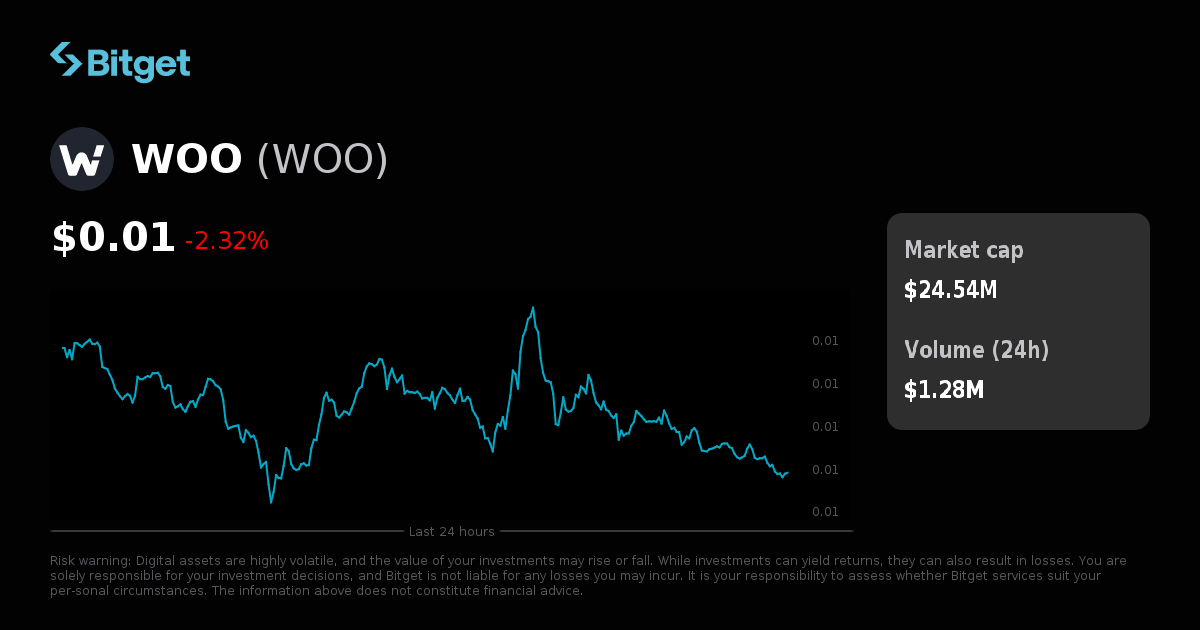 WOO Price USD, WOO Price Live Charts, Market Cap & News